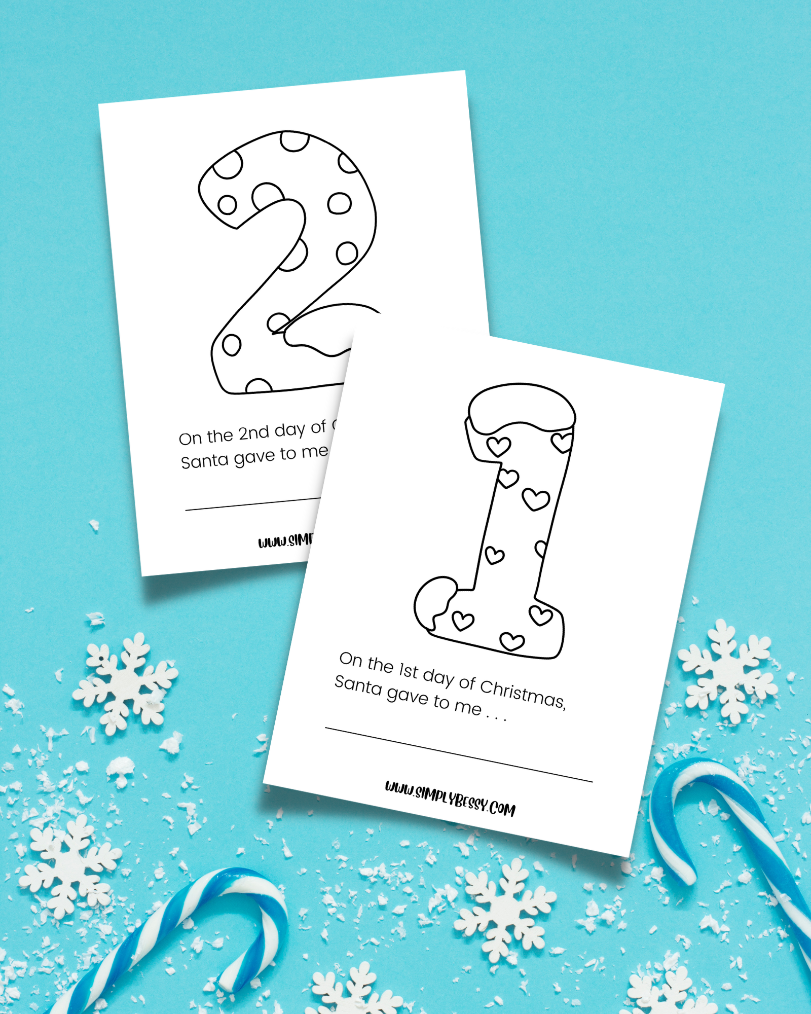 12 Days of Christmas Coloring Book for Kids - Free Printable