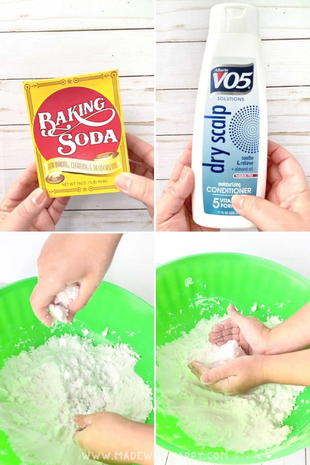 How to Make 2 Ingredient Fake Snow | Simply Bessy | Kids Crafts