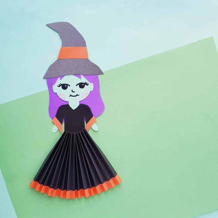 Paper Witch Craft For Kids - Made with HAPPY