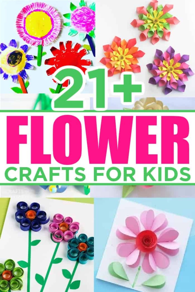 21+ Flower Crafts For Kids - Made with HAPPY - Easy Kids Crafts