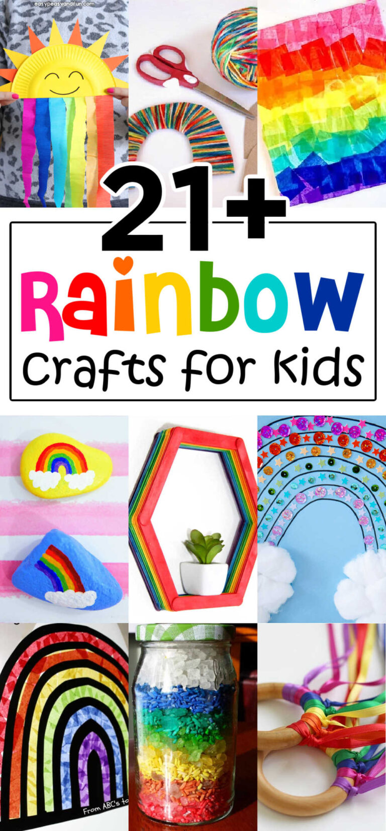 21+ Rainbow Crafts for Kids - Made with HAPPY