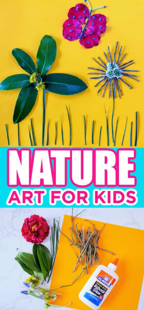 Nature Art For Kids - 3D Flower Craft - Made with HAPPY