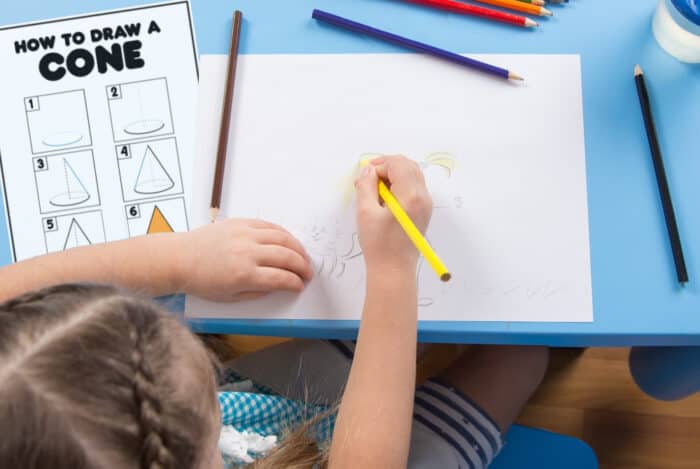 How To Draw A Cone - Made with HAPPY