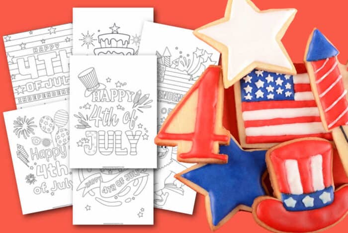 Free 4th of July Coloring Pages For Kids - Made with HAPPY