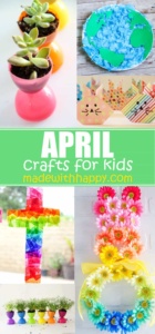 April Crafts For Kids - Easter Crafts, Spring Crafts and Earth Day Crafts