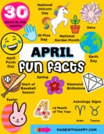 April Fun Facts - Made with HAPPY