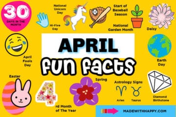Free Printable April Word Search For Kids - Made with HAPPY