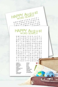 August Word Search - Made with HAPPY