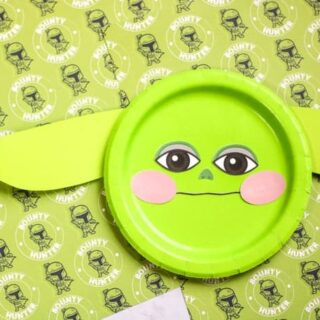 Baby Yoda Craft - Paper Plate Crafts for Kids - Made with HAPPY