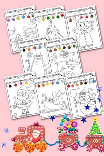 Christmas Color By Number Printables - Made with HAPPY