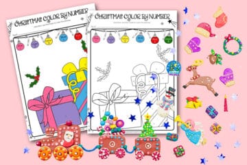 Christmas Color By Number Printables - Made with HAPPY