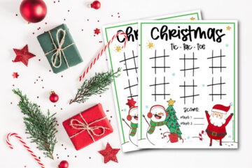 Christmas Tic Tac Toe Game - Free Printable Christmas Games