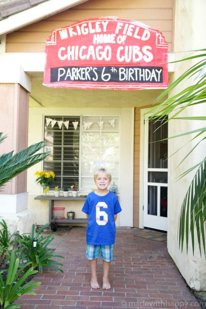 Cubs Birthday Party - Kids Baseball Party - Made with HAPPY