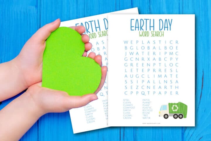 Free Printable Earth Day Word Search For Kids - Made with HAPPY