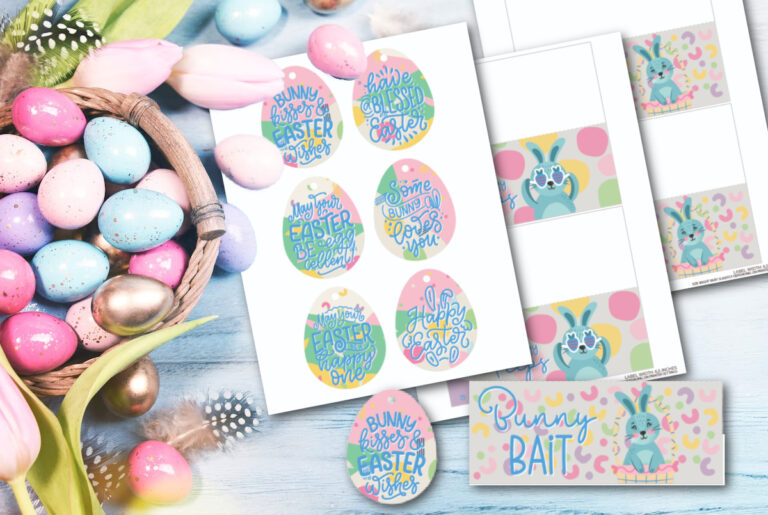 Free Printable Easter Gift Tags - Made with HAPPY