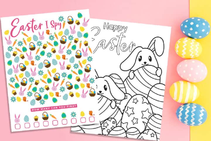 FREE I Spy Printable and Coloring Page for Easter