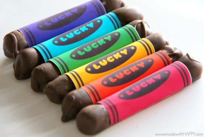 Rainbow DIY Edible Crayons Recipe - Made with HAPPY