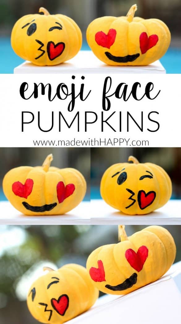 Emoji Pumpkins - Made with HAPPY