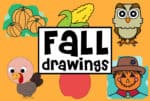 Fall Drawings - Made with HAPPY