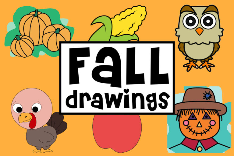 Fall Drawings - Made with HAPPY