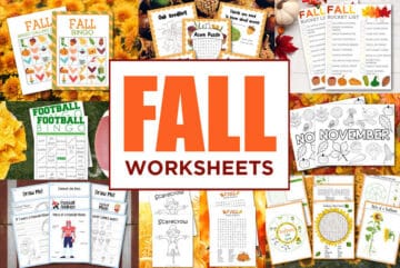 75+ Free Fall Printables - Fall Worksheets For Kids - Made with HAPPY