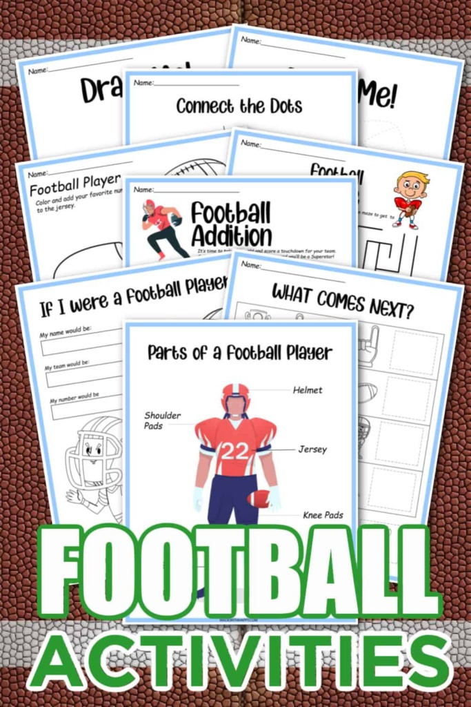 Free Printable Printable Football Activities - Made with HAPPY