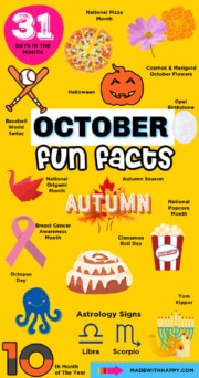 October Fun Facts - Made with HAPPY