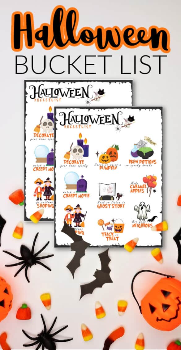 Halloween Bucket List - Free Halloween Printable Fun