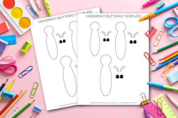 Easy Handprint Butterfly Craft For Kids - Made with HAPPY