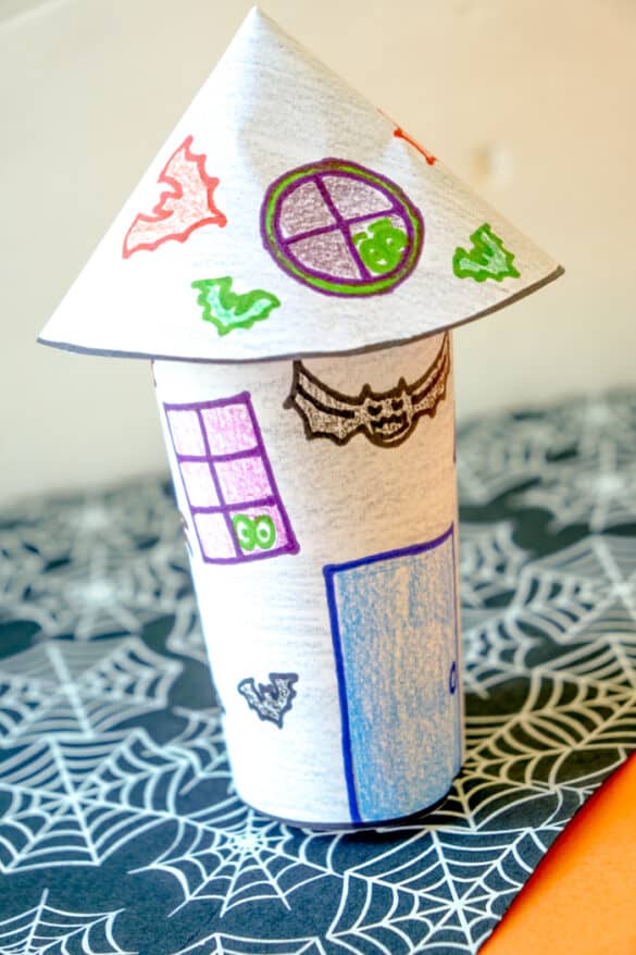 Free Printable Halloween Haunted House Craft For Kids