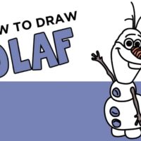 How to Draw Olaf From Frozen - Made with HAPPY