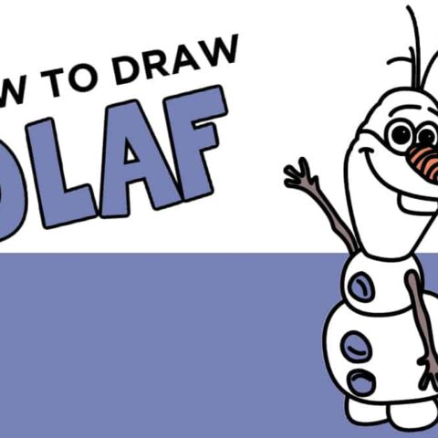 How to Draw Olaf From Frozen - Made with HAPPY