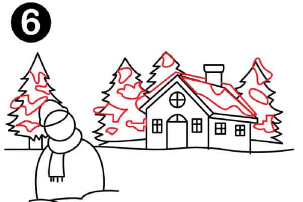 How to Draw a Winter Scene - Made with HAPPY