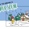 How to Draw a Winter Scene - Made with HAPPY