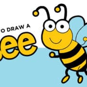 How to Draw a Bee Easy Step By Step - Made with HAPPY