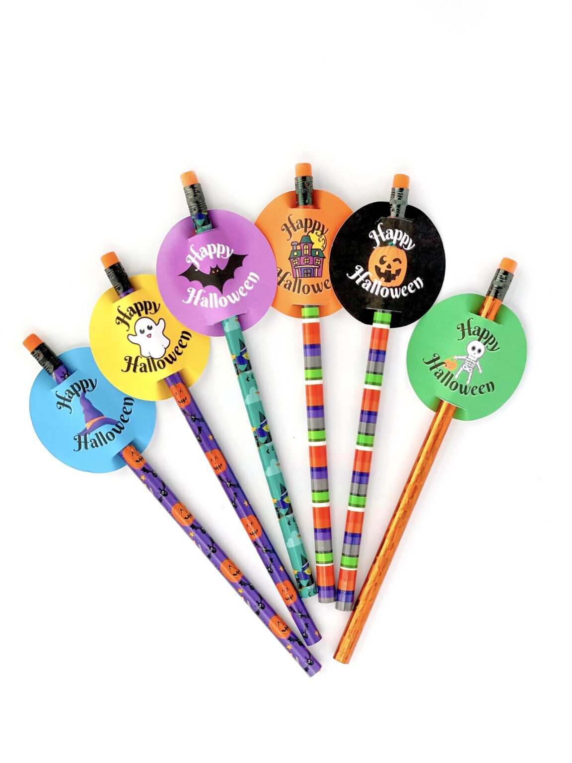 Free Printable Halloween Pencil Toppers - Made with HAPPY