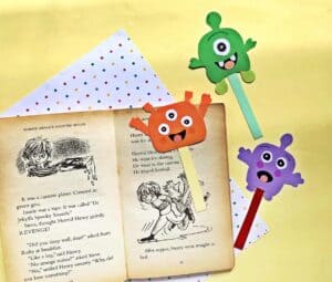 Halloween Bookmark - Alien Craft - Made with HAPPY