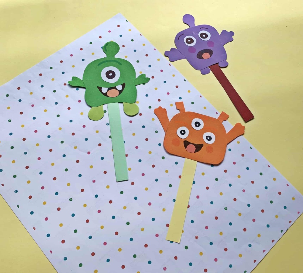 Halloween Bookmark - Alien Craft - Made with HAPPY