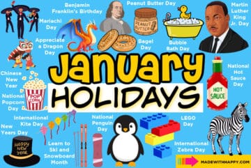 50+ January Fun Facts For Kids - Made with HAPPY
