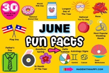 June Fun Facts - Made with HAPPY