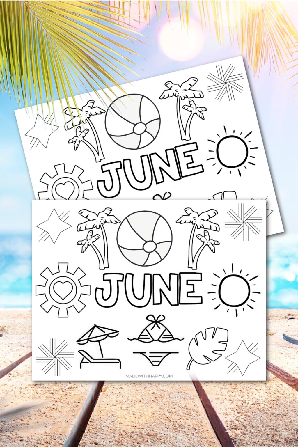 35+ June Coloring Pages - Made with HAPPY