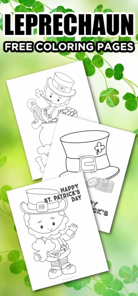 Printable Leprechaun Coloring Page - Made with HAPPY