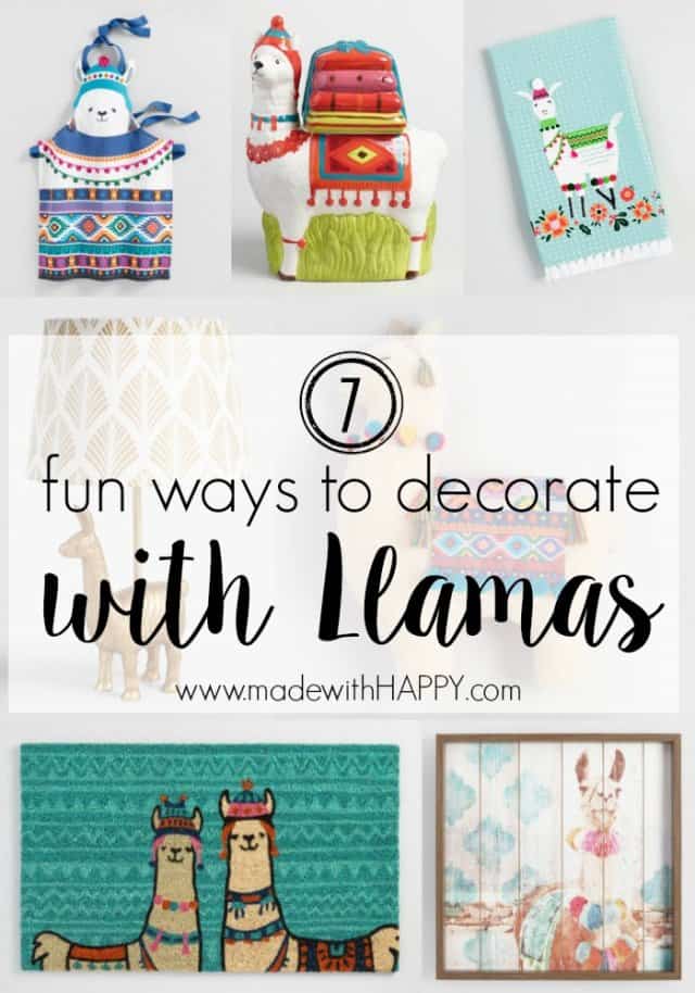 7 Fun Ways to Decorate with Llamas - Made with HAPPY