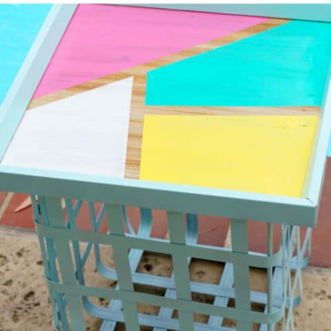 DIY Outdoor Storage Table - Made with HAPPY