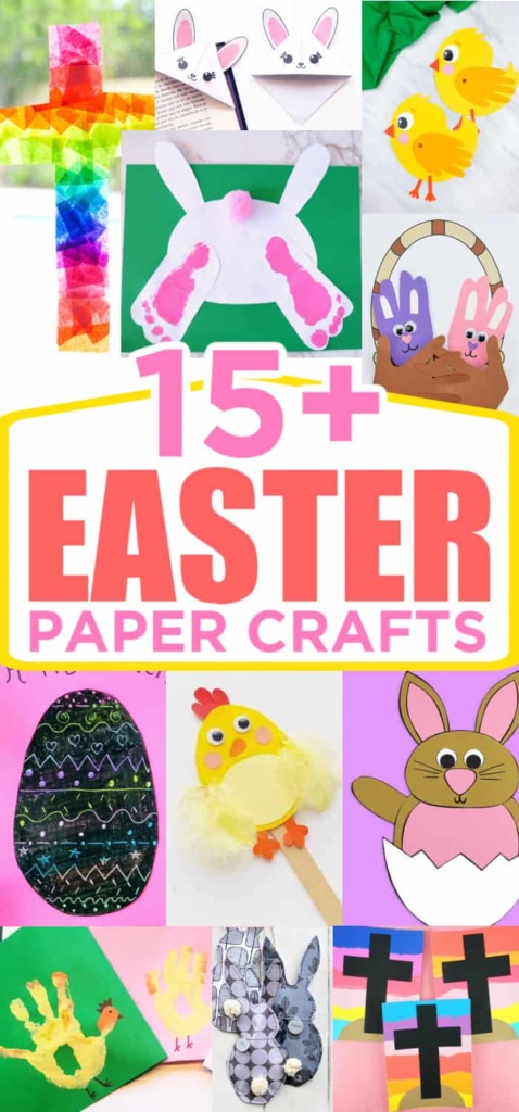 Paper Easter Crafts - Made with HAPPY - Quick and Easy Easter Crafts