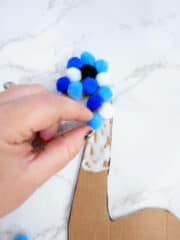 Pom Pom Dinosaur Craft - Made with HAPPY - Easy Kids Craft Ideas