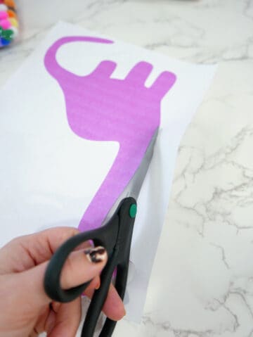 Pom Pom Dinosaur Craft - Made with HAPPY - Easy Kids Craft Ideas