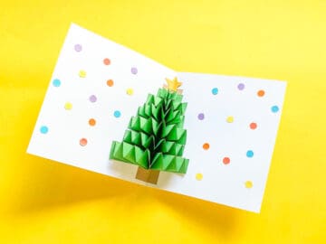 Pop Up Christmas Tree Card Craft - Made with HAPPY