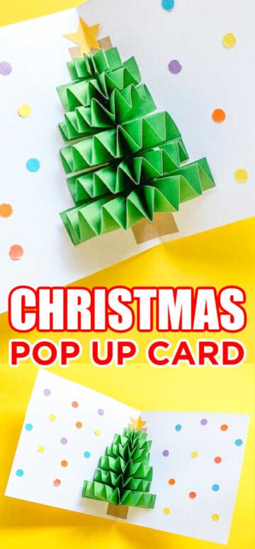 Pop Up Christmas Tree Card Craft - Made with HAPPY