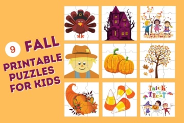 Free Printable Fall Puzzles For Kids - Made with HAPPY